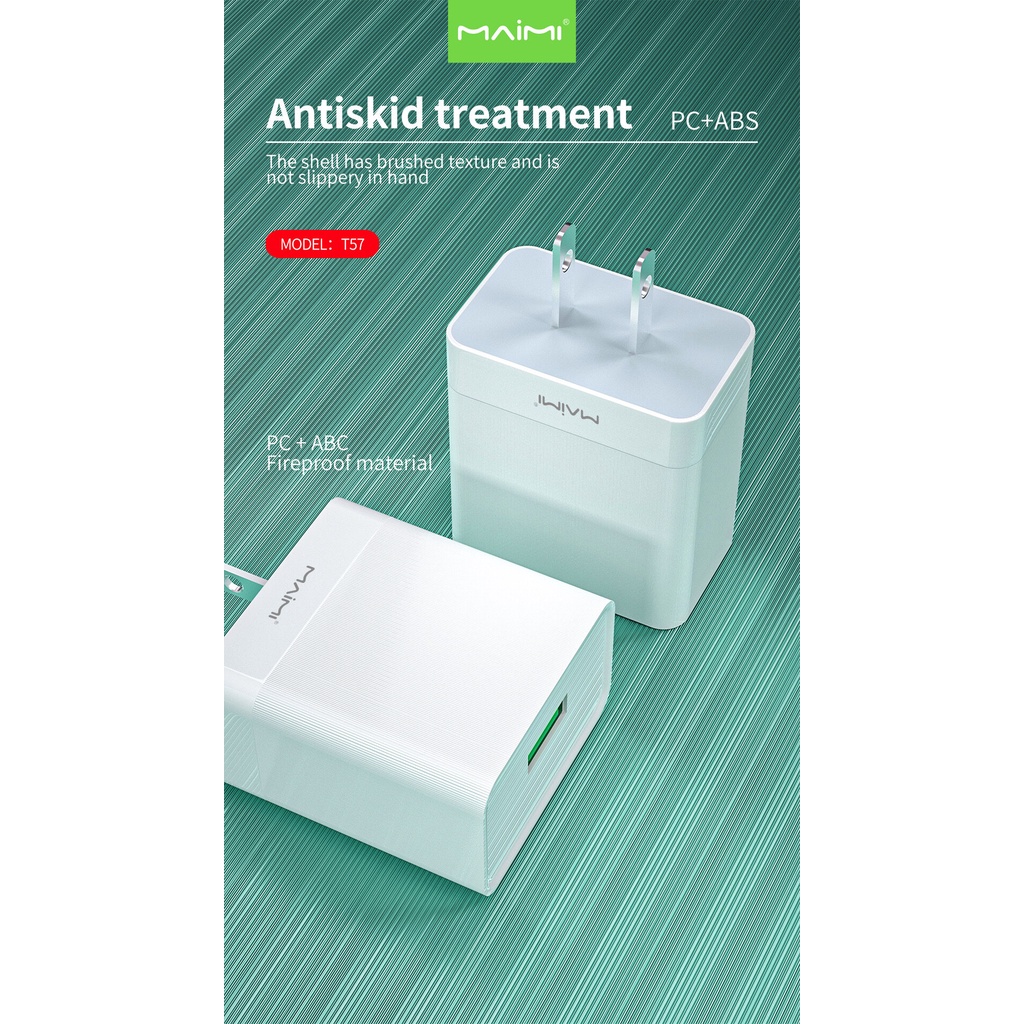 Maimi ชุดชาร์จ รุ่น T57 พร้อมสาย Type-C