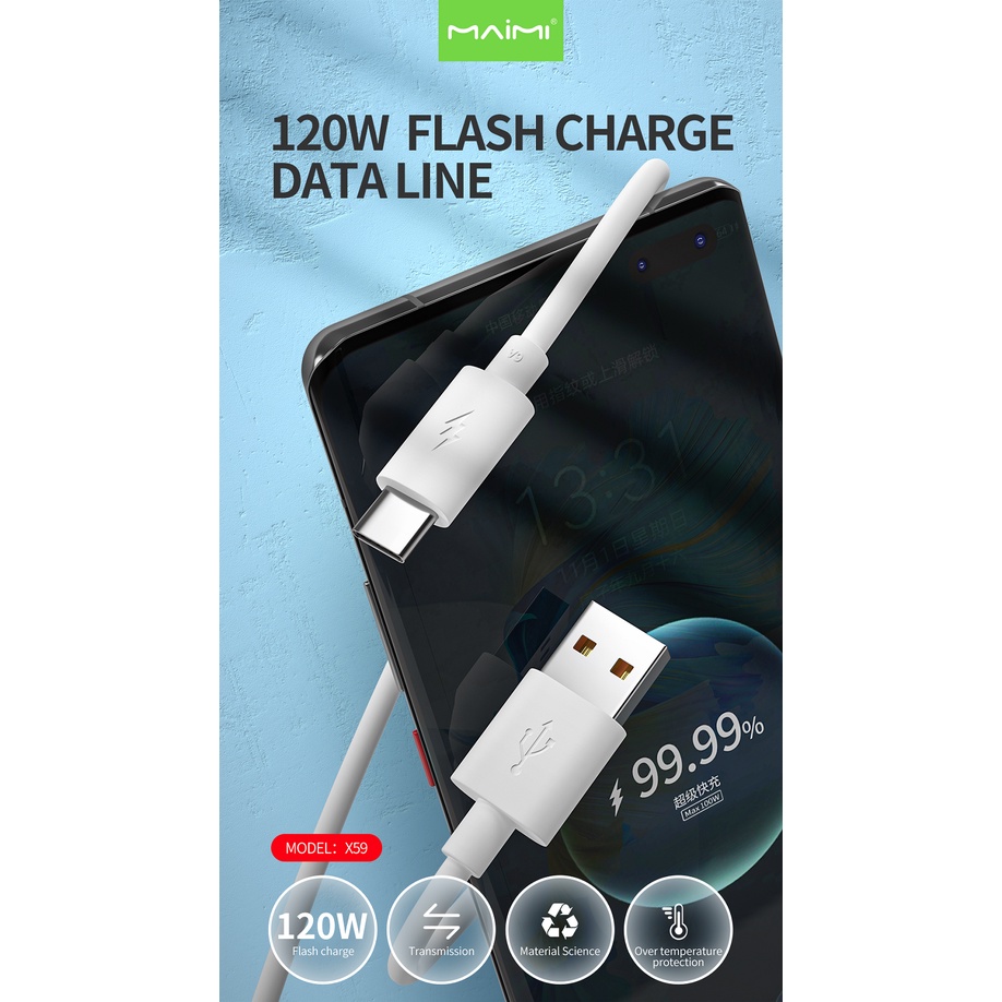 Maimi สายชาร์จ รุ่น X59 TypeC